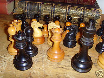 British Chess Company Club-size Chess Set with Xylonite Knights